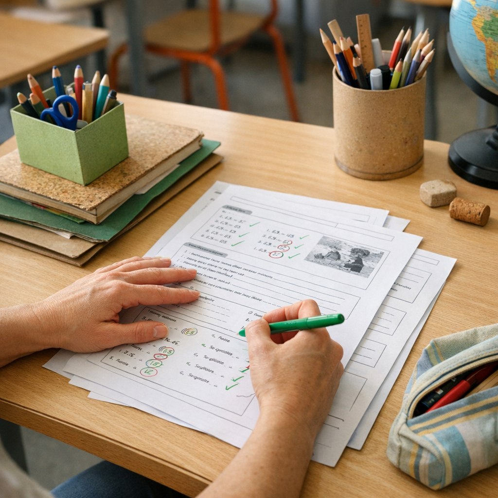 Correction d’une fiche CE2 : repère Label Écoles Équitable